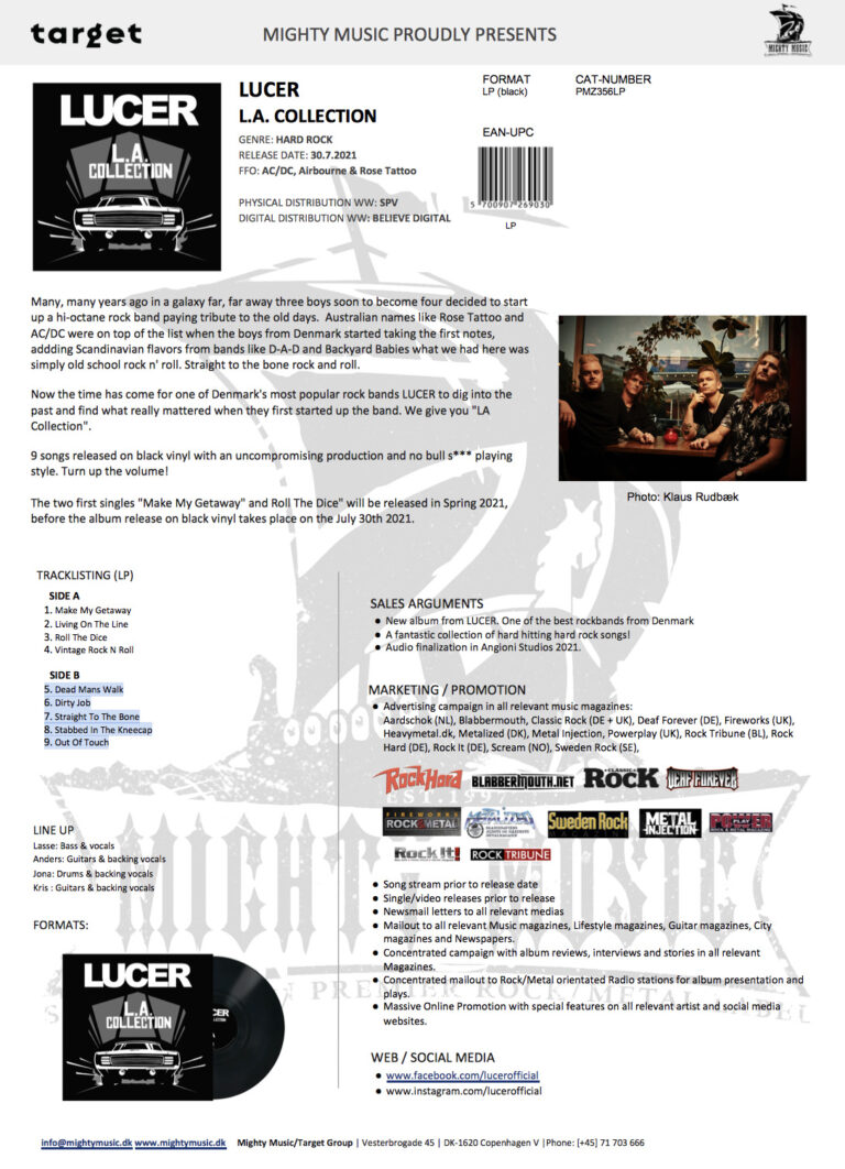 Lucer – L.A Collection – Mighty Music